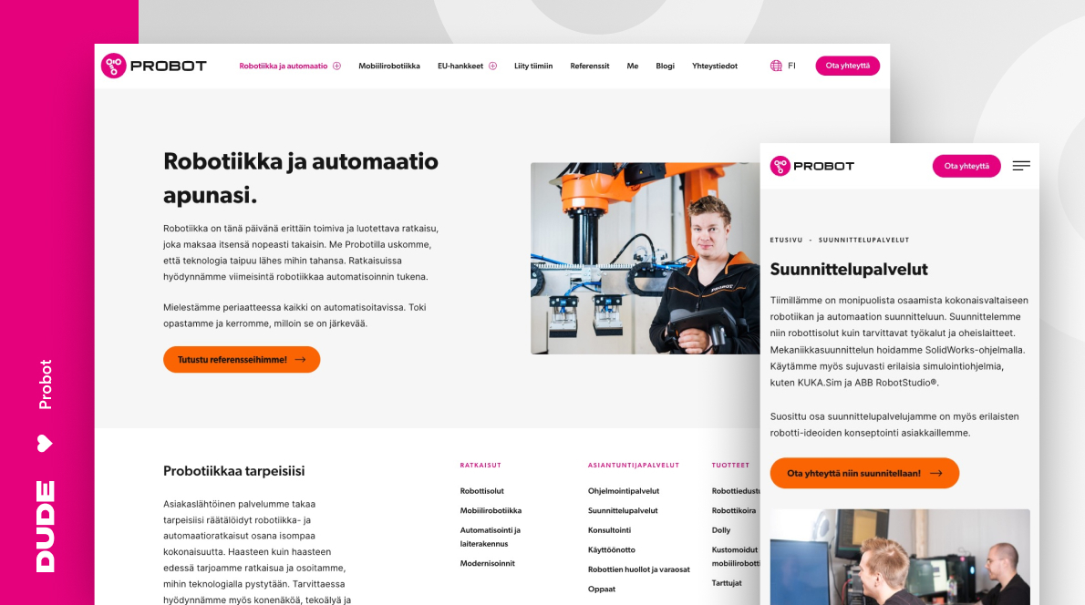Probot - Työnäyte, Digitoimisto Dude Oy